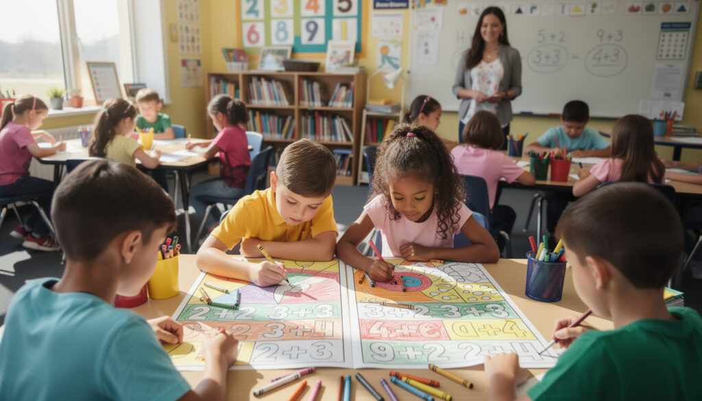 Le coloriage magique sur les doubles : une activité éducative ...