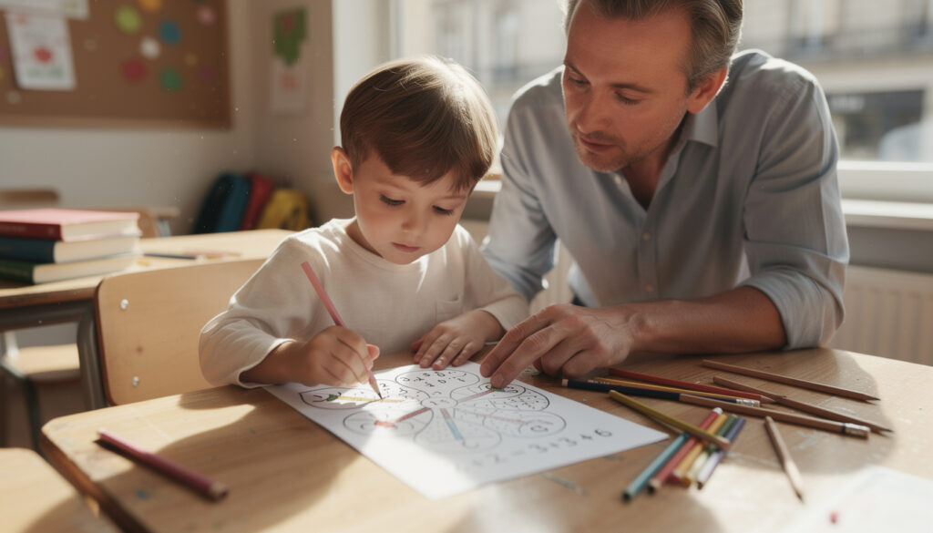 Le coloriage magique sur les doubles : une activité éducative ...